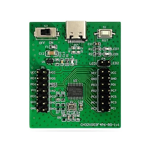 CH32V003F4P6搭載の評価ボードです。◆技術資料ダウンロード先https://www.wch.cn/downloads/CH32V003EVT_ZIP.html