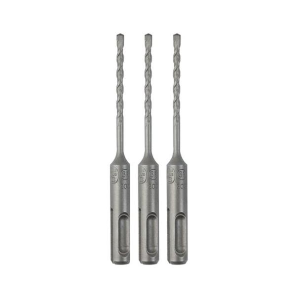 カジュアルシルバー/3.4mm 1セット/SDS034110/3V・Size:3.4mm 1セット・パッケージ個数:1・●錐径(mmφ):3.4・●全長(mm):110・●有効長(mm):50・●シャンク:SDSプラス・●3本入