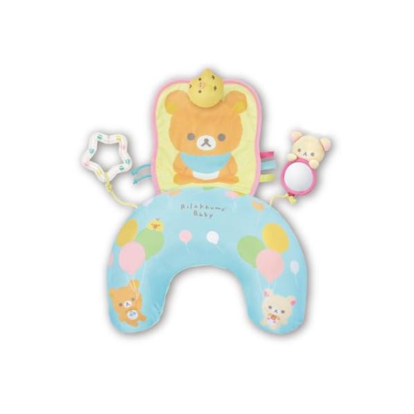 タミータイムクッション-/-/4971404323193・リラックマベビーの、タミータイムにぴったりな布製ベビー商品です。・タミータイムとは、乳幼児がお腹を下にしたうつ伏せの状態で過ごす時間のことです。首すわりやはいはいに重要な筋力を発達さ...