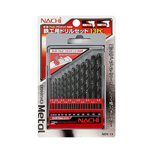 13本セットシルバー/-/NDS-13・Style:13本セット・パッケージ個数:1・セット内容:1.5 2.0 2.5 3.0 3.2 3.5 4.0 4.5 4.8 5.0 5.5 6.0 6.5・用途:鉄・アルミ・プラスチック・木材の...