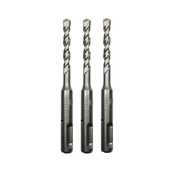 シルバー/6.0mm 1セット/SDS060110/3V・Size:6.0mm 1セット・パッケージ個数:1・●錐径(mmφ):6.0・●全長(mm):110・●有効長(mm):50・●シャンク:SDSプラス・●3本入