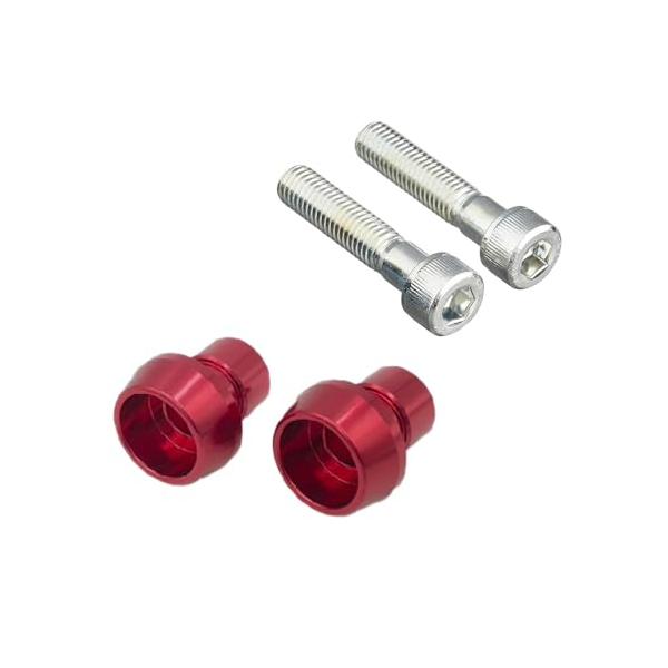 レッド/10mmロング/JT-107HRD・Size:10mmロングColor:レッド・パッケージ個数:1・「V受け」用フックボルト・ボルト径10mm ロング・アルミ2014材削り出し・レッド