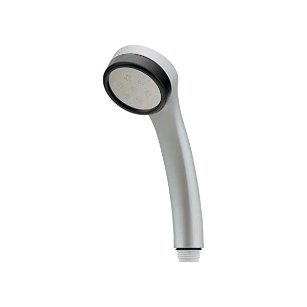 モダンシルバー/-/356-907・パッケージ個数:1・使用温度:1〜60度、使用圧力:0.03〜0.09Mpa(流量2.5/分以上)・取付ネジ:G1/2、噴射口:163個(穴径0.3mm)・付属アダプター:KVK・MYM用の2種類付き・付...