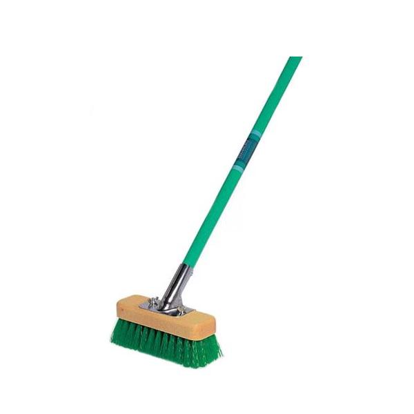 モダングリーン/大/9839g・パッケージ個数:1・メーカー型番:9839g・サイズ:全長:132cm 毛の長さ:約4.5cm・重量:約660g・素材・材質:頭:天然木・スチールにクロームメッキ、毛:ポリエステル(再生樹脂)、柄:φ22.2...