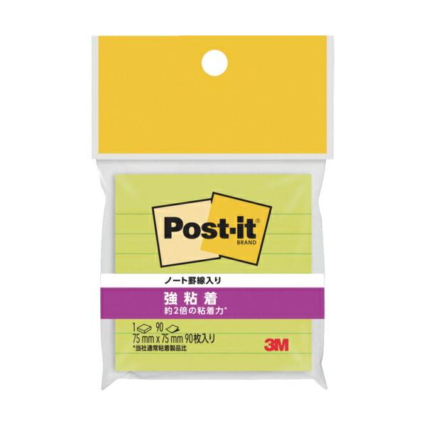 [特長]●約2倍の粘着力（3M通常粘着比）で、パソコンや電話、キャビネットなどの樹脂面や垂直面など、つきにくかった場所にもしっかり貼れてはがれにくい製品です。[仕様]●色：アシッドライム●縦(mm)：75●横(mm)：75●パック入数：90...