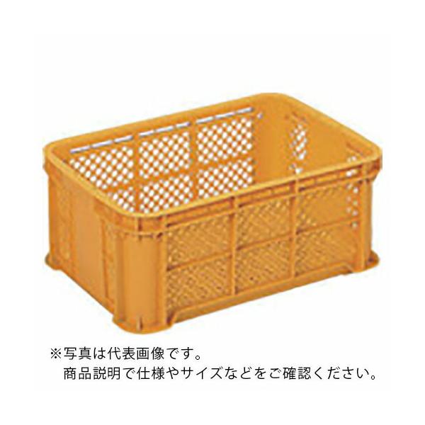 [特長]●全面網目のコンテナーです。●耐荷重に優れ安定した段積みが可能です。[仕様]●色：オレンジ●容量(L)：31.3●適合カード差し(別売)：両長辺22型-B　両短辺9、9.5、10、10-2型●外形寸法(mm)間口：533●外形寸法(...