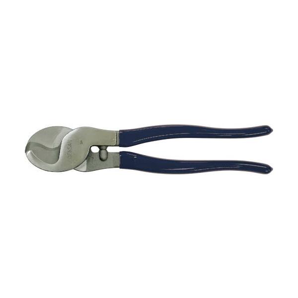 [特長]●銅線専用の小型ケーブルカッターです。●ペンチサックに楽々収納できます。（先端幅45mm・厚み14mm）[仕様]●全長(mm)：237●切断能力(mm)：60●切断能力(［［ＭＭ２］］)：60[注意]●活線には使用しないでください