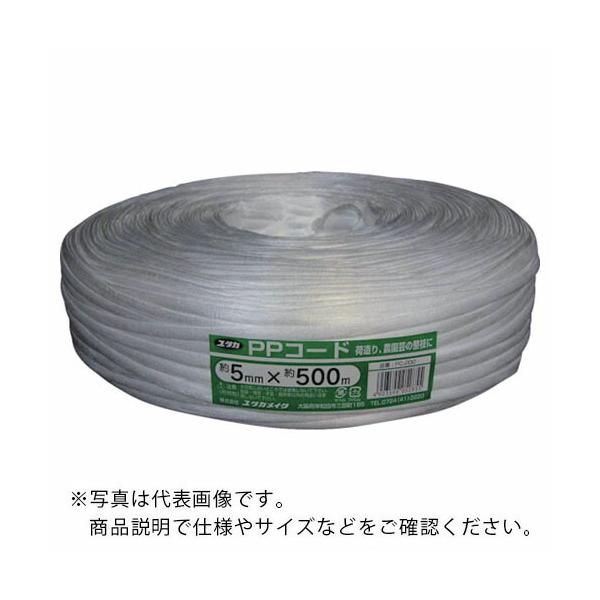 [特長]●伸びが少なく、ソフトな手触りです。数本のテープを熱溶着して1本にしているため、強度もあります。[仕様]●色：ホワイト●長さ(m)：500●包装形態：袋入り●標準幅(mm)：5●大巻タイプ[材質／仕上]●ポリプロピレン