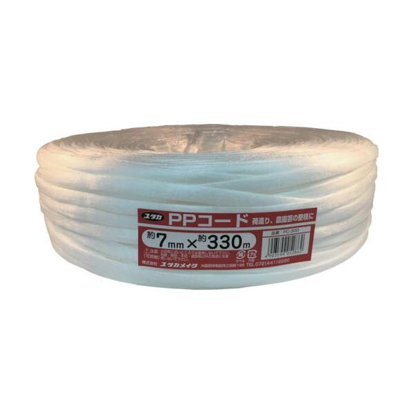 [特長]●伸びが少なく、ソフトな手触りです。数本のテープを熱溶着して1本にしているため、強度もあります。[仕様]●色：ホワイト●長さ(m)：330●包装形態：袋入り●標準幅(mm)：7●大巻タイプ[材質／仕上]●ポリプロピレン