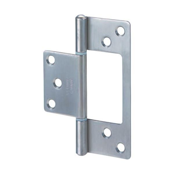 [特長]●取り付け易い簡単施工です。[仕様]●全長(mm)：76●幅(mm)：51.2●厚さ(mm)：1.5●ねじ穴数：7●穴径(mm)：4●D2(mm)：7.7●耐荷重(kg)2個使用時：10●表面処理：ヘアライン仕上げ●木ねじ入数：7[...