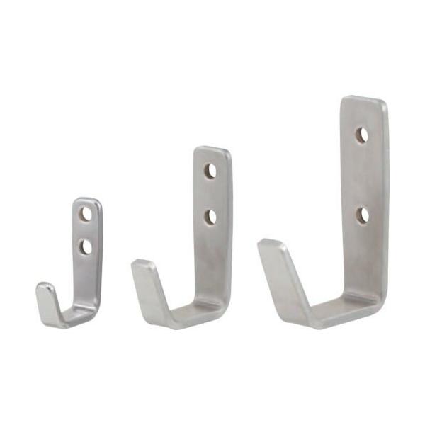 [特長]●ステンレス製で錆びにくく、耐久性に優れています。[仕様]●幅(mm)：10●奥行(mm)：27●高さ(mm)：36.5●吊下荷重(kgf)：10●色：バレル研磨●H(mm)：27●L(mm)：36.5●L1(mm)：16●P(mm...