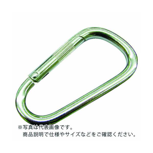[特長]●ラッチ部分がななめにカットされたフックです。●対象物に簡単に連結できます。[仕様]●使用荷重(kN)：0.29●D(mm)：6●L(mm)：60●S(mm)：12●W(mm)：33●d(mm)：6[材質／仕上]●ステンレス(SUS...