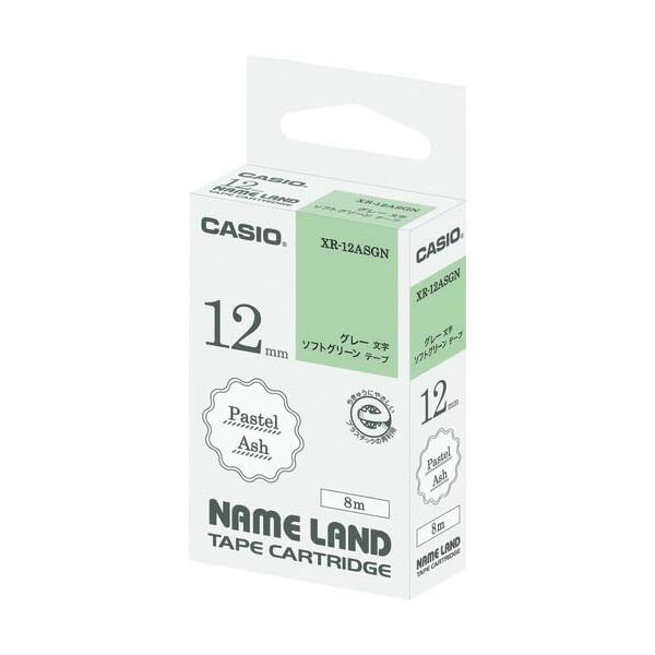 [特長]●淡いカラーのテープの上に、グレーで文字を印刷しています。●落ち着いた印象で、ネームラベルやインテリア装飾などにぴったりです。[仕様]●テープ幅(mm)：12●テープ色：ソフトグリーン●テープ長さ(m)：8●文字色：グレー文字●適合...