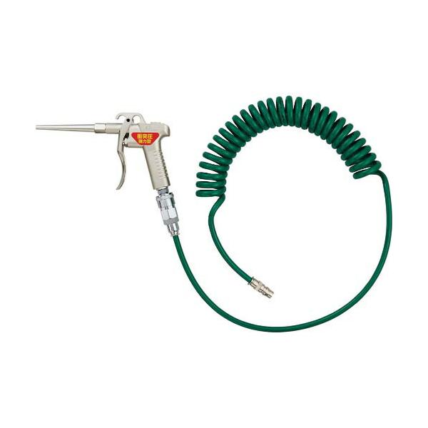 [特長]●ホース両端金具はユニバーサルに回ります。●取外しが簡単なフィッティングタイプで作業効率がアップします。[仕様]●ノズル長(mm)：100●ノズル口径(mm)：3●ノズル取付口：G1/8●最大使用寸法(m)：2●ホース取付口：G1/...