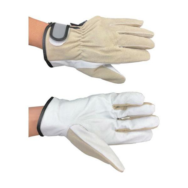 [特長]●袖口ベルト部に反射材を取付け、夕暮れから夜間作業時の視認性を高めました。●裏布には天然消臭剤(緑茶エキス)による抗菌消臭加工を施してあるので、嫌な臭いが出にくくなっています。●豚革クレスト使用で見た目が美しく、丈夫で滑らかです。●...