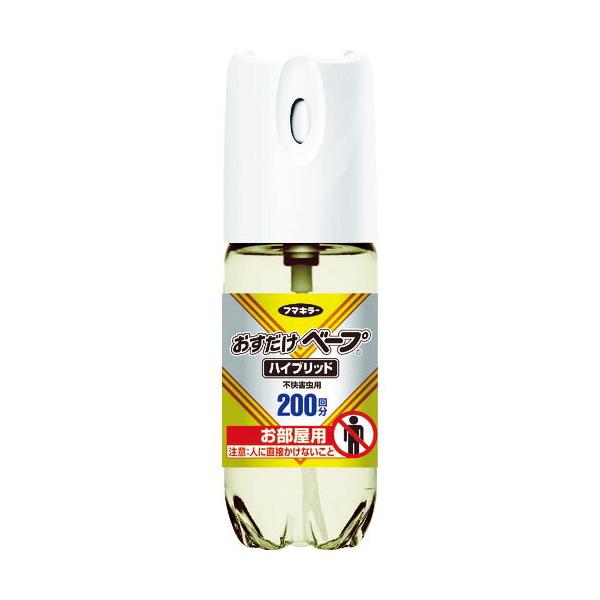 [特長]●ハイブリッド処方で持続＆速攻のW効果があります。●パワー2倍になりました。（同社従来品噴射量比較）●火も電池も使わずに効き目が広がります。●薬剤の残量が見えるクリアボトルを採用しています。●小さな薬剤の粒子が長く空間に漂い、さらに...