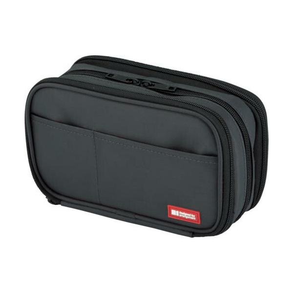 [特長]●ペンも文具小物もたくさん入ってスッキリ整理できます。[仕様]●収納本数(本)：40●色：黒●幅(mm)：200●奥行(mm)：90●高さ(mm)：120●タイプ：トリプル●収容本数40本程度[材質／仕上]●ポリエステル