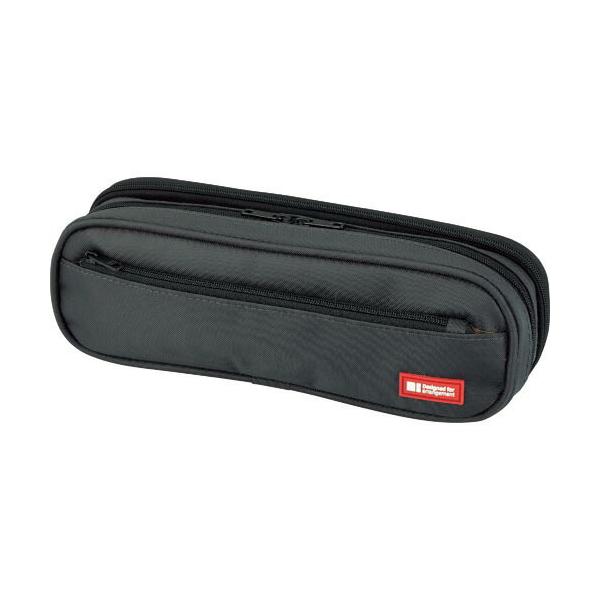 [特長]●面ファスナーで留められた仕切りを動かすことで内部の仕切り方を２ウェイに変えられます。[仕様]●収納本数(本)：25●色：黒●幅(mm)：240●奥行(mm)：60●高さ(mm)：75●タイプ：ダブル●大容量ダブルタイプ[材質／仕上...