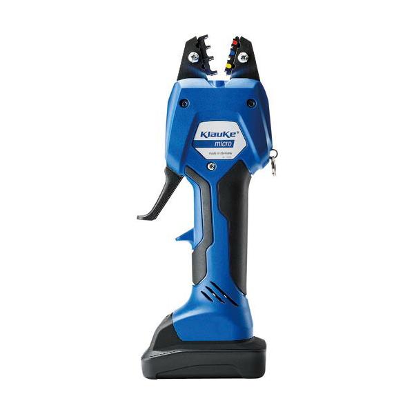 [特長]●軽量、コンパクトな電動圧着機です。●端子の種類に合わせて、ダイスを取り換えて使用することができます。●端子の仮押えから圧着完了まで、レバー1本で簡単に操作できます。●ラチェット機能により一定の圧着作業が可能です。●LEDランプで圧...