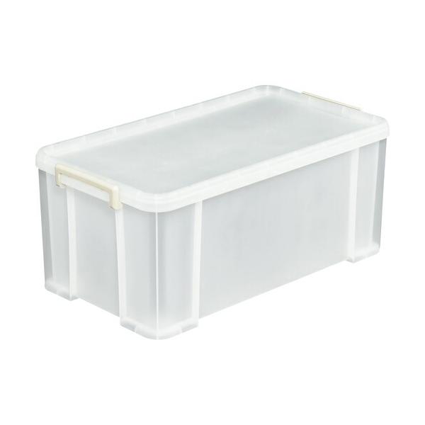 [特長]●非常に丈夫なコンテナボックスです。●コロの向きを変えることができ、縦・横どちらでも使用できます。●下面にコロがついているので、移動がらくらくです。[仕様]●容量(L)：59●色：乳白●外形寸法(mm)間口：392●外形寸法(mm)...