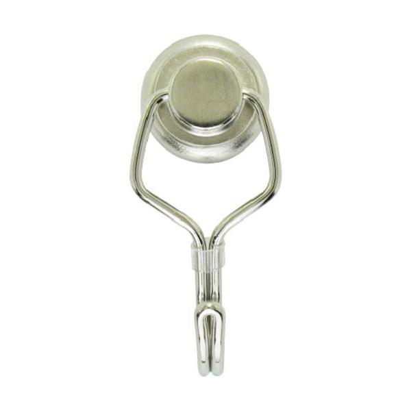 [特長]●マグネット面に保護テープを貼布しているのでスチール面に傷がつきません。●360度回転、180度スイングします。[仕様]●平行耐荷重(kg)：2●垂直耐荷重(kg)：3●色：シルバー●縦(mm)：53●横(mm)：24●耐荷重(kg...