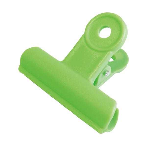 [特長]●本体にＡＢＳ樹脂を使用した、丈夫な目玉プラスチッククリップです。●バネは錆びにくいステンレスです。[仕様]●サイズ：挟み口５０ｍｍ●挟口寸法(mm)：50●とじ枚数(枚)：100●色：パステルグリーン●縦(mm)：35●横(mm)...