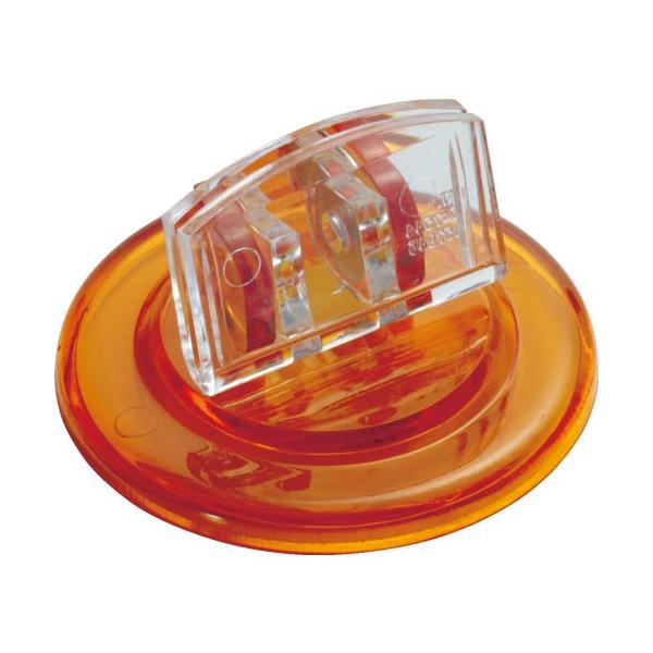 [特長]●リクライニング可動式のカード立てです。[仕様]●色：クリアオレンジ●幅(mm)：φ40●奥行(mm)：40●高さ(mm)：22●縦(mm)：40●横(mm)：22●挟口寸法(mm)：25●タイプ：PS樹脂[材質／仕上]●ポリスチレ...