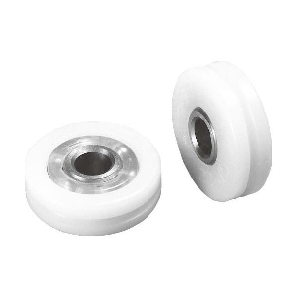 [特長]●プラスチックを使用することで、搬送物を傷つけづらいです。●プラスチックの自己潤滑性により、グリス切れが発生してもすぐには破損しづらいです。[仕様]●内径(mm)：6●外径(mm)：22●幅(mm)：7●角度M(°)：60●溝底径(...