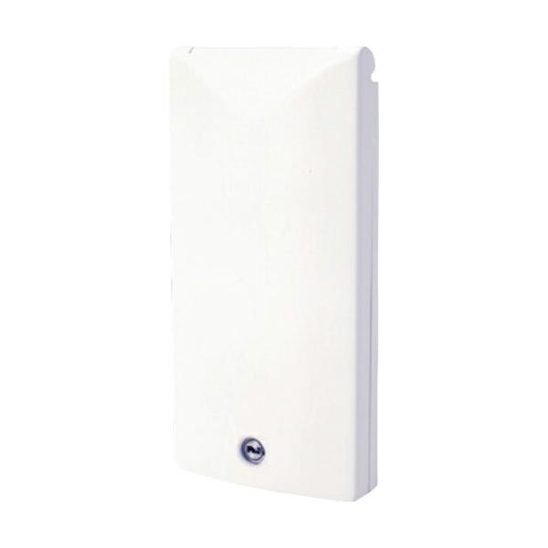 [特長]●見えない場所のコンセントを盗電・イタズラから守ります[仕様]●幅(mm)：70●長さ(mm)：140.5●厚さ(mm)：18.5●色：白●タイプ：鍵付き●使用場所：屋内専用(但し、水が常時大量にかかる場所や過酷な使用場所は除く)●...