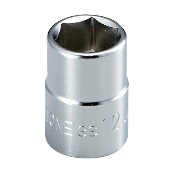 [特長]●スタンダードタイプの対辺6角形状です。●差し込み後、トルクをかけてもナメにくくなっています。[仕様]●差込角(mm)：9.5●対辺寸法(mm)：12●全長(mm)：26●対辺形状：6角●対辺(mm)：12[材質／仕上]●構造用鋼