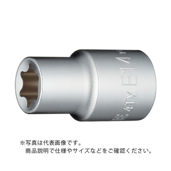 [特長]●E型トルクス［［Ｒ下］］ソケットです。●自動車整備に最適です。[仕様]●呼びNo.：E14●先端寸法(mm)：15.2●差込角(mm)：12.7●全長(mm)：40[材質／仕上]●構造用鋼