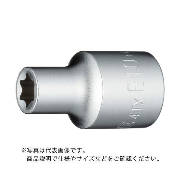 [特長]●E型トルクス［［Ｒ下］］ソケットです。●自動車整備に最適です。[仕様]●呼びNo.：E10●先端寸法(mm)：12.2●差込角(mm)：12.7●全長(mm)：40[材質／仕上]●構造用鋼
