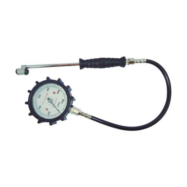 [特長]●タイヤの空気圧測定に適しています。●光る蓄光目盛(PAT)を採用しています。●測定型の普及版です。[仕様]●測定範囲(kPa)：60〜1200●最小目盛(kPa)：20●全長(mm)：816●幅(mm)：110●高さ(mm)：42...