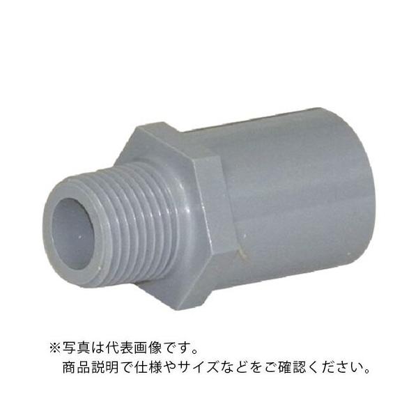 [特長]●耐食性、耐薬品性に優れた継手です。[仕様]●塩ビ管呼び径：16●寸法(mm)D：13●寸法(mm)L：57●ねじ：R1/2●寸法(mm)B：29●設計水圧：1.0MPa●JIS　K6743規格●ねじ材質:樹脂[材質／仕上]●硬質ポ...