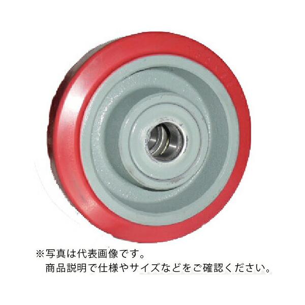 [特長]●ゴム車輪で重荷重用一般的に各方面に多く使用されている汎用品です。[仕様]●車輪径D(mm)：250●許容荷重(daN)：470.4●許容荷重(kgf)：480●車輪幅(mm)：64●ボス幅B(mm)：76●軸径d(mm)：25●ベ...