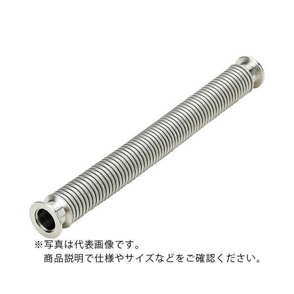 [特長]●軽量・柔軟で、衝撃吸収性に優れています。[仕様]●フランジサイズ：KF16●A(mm)：30●長さ(mm)：400●B(mm)：17.2[材質／仕上]●フレキ部：ステンレス（SUS316L）●フランジ部：ステンレス（SUS304）