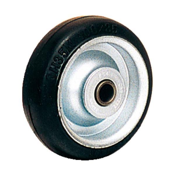 [特長]●ベアリング入のゴム車輪です。[仕様]●許容荷重(daN)：78●許容荷重(kgf)：80●車輪径D(mm)：75●車輪幅(mm)：32●適合機種：オーエッチ工業製OHJ、OHJB、OHK、OHKB型用●ボス幅B(mm)：35●穴径...