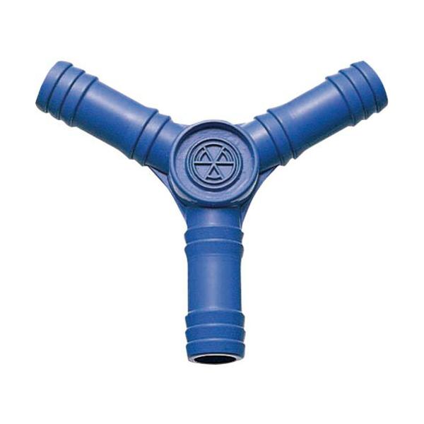 [特長]●2方向に分岐できるホース継手です。[仕様]●適合ホース内径(mm)：15●高さ(mm)：90[材質／仕上]●ABS樹脂[セット内容／付属品]●ホースバンド3個(内径15・外径20用)