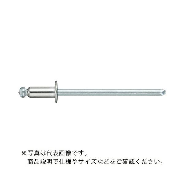 [仕様]●リベット径(mm)：3.2●リベット長(mm)：10.8●フランジ径(mm)：6.4●かしめ板厚(mm)：1.6〜3.2●下穴径(mm)：3.3●参考せん断強度(N)：2500●参考引張強度(N)：3000●オープンタイプリベット...