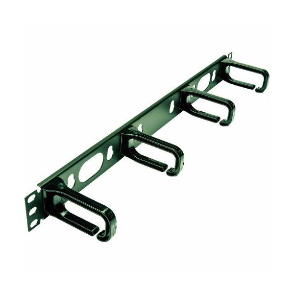 [特長]●ラック内のケーブル配線をきれいにまとめられます。●19インチラックに取付可能です。●リングは90度までの屈曲、取り外しが可能です。[仕様]●色：黒●ラックユニット数：1U●幅(mm)：482.6●奥行(mm)：79.5●高さ(mm...