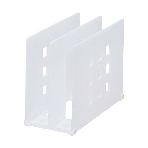 [特長]●底の四隅のL字型の滑り止めが、ラックの滑りを防止します。●タテ置き・ヨコ置きどちらでも使用可能です。[仕様]●色：乳白●幅(mm)：100●奥行(mm)：208●高さ(mm)：160●1区画有効内寸(mm)：約39[材質／仕上]●...