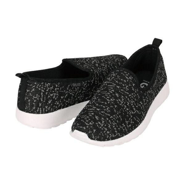 [特長]●ニット素材で通気性が良く、履いている感覚がないほど柔らかでラフな履き心地の軽作業靴です。●床に靴底の色がつかないよう白い靴底を採用してます。●かかとを踏んで履いても型崩れしにくいように補強しています。[仕様]●寸法(cm)：26....