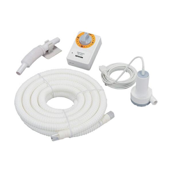 [特長]●タイマー付で自動停止します。[仕様]●吐出量(L/min)：8.5●全揚程(m)：2.5●周波数(Hz)：50/60●口径(mm)：15●電源(V)：単相100●電流(A)：26.7●使用電源：AC100V●電源コード4m[材質／...