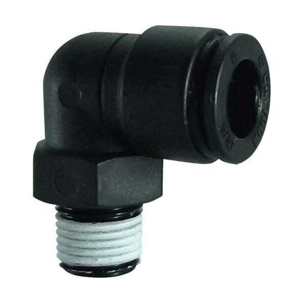 [仕様]●適合チューブ外径D(mm)：8●接続口径：R1/8●六角対辺(mm)：14●使用流体：空気、水●使用圧力：1MPa(空気)、0.3MPa(水)●流体温度(℃)：-5〜60℃(空気)、5〜40℃(水)[材質／仕上]●本体:難燃性ポリ...