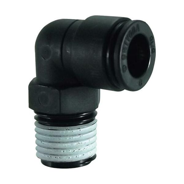 [仕様]●適合チューブ外径D(mm)：8●接続口径：R1/4●六角対辺(mm)：14●使用流体：空気、水●使用圧力：1MPa(空気)、0.3MPa(水)●流体温度(℃)：-5〜60℃(空気)、5〜40℃(水)[材質／仕上]●本体:難燃性ポリ...