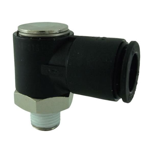 [特長]●PBT樹脂を採用し、スパッタ等の延焼事故を防止。●空気圧汎用型継手では初の軽量化を実現。[仕様]●適合チューブ外径D(mm)：10●接続口径：R1/8●六角対辺(mm)：17●流体温度(℃)：-5〜60℃(空気)、5〜40℃(水)...