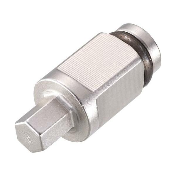 [特長]●凹タイプのラチェットに取付けて、全長が短く使えます。●狭い場所での使用に最適です。[仕様]●差込角(mm)：9.5●全長(mm)：25.5●先端寸法(mm)：6●対辺寸法(mm)：6[材質／仕上]●構造用鋼