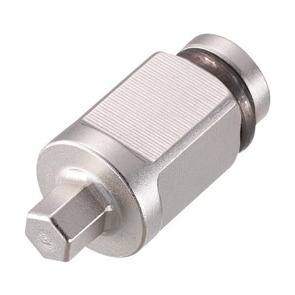 [特長]●凹タイプのラチェットに取付けて、全長が短く使えます。●狭い場所での使用に最適です。[仕様]●差込角(mm)：9.5●全長(mm)：20.5●先端寸法(mm)：2.5●対辺寸法(mm)：2.5[材質／仕上]●構造用鋼