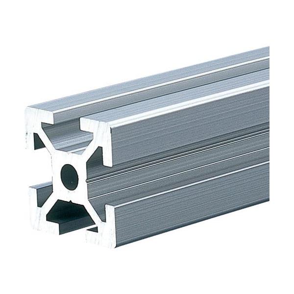 [特長]●アルミの軽さを維持しながら、独自のフレーム断面で高剛性を実現しました。●フレームの溝には専用ナットＭ３〜Ｍ５が挿入でき、様々なボルトとの締結が可能です。●表面をアルマイト処理（９μｍ以上）することで腐食を防ぎ、長期間に渡り美観を保...