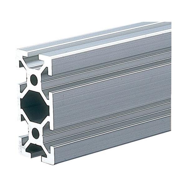 [特長]●アルミの軽さを維持しながら、独自のフレーム断面で高剛性を実現しました。●フレームの溝には専用ナットＭ３〜Ｍ５が挿入でき、様々なボルトとの締結が可能です。●表面をアルマイト処理（９μｍ以上）することで腐食を防ぎ、長期間に渡り美観を保...